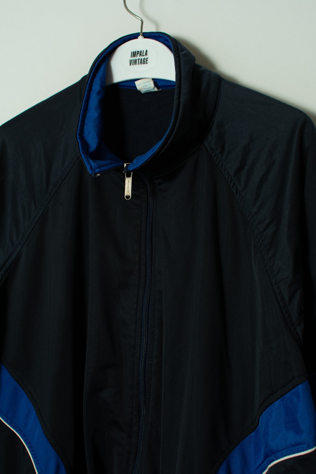 Navy Blue Deca Track Jacket | – Impala Vintage