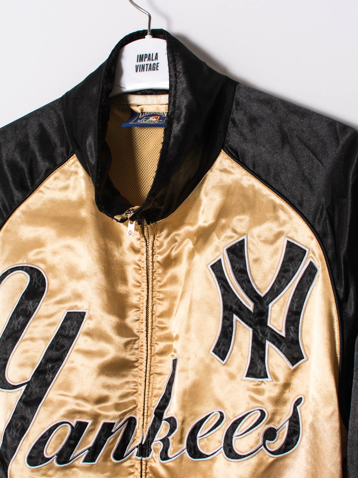 New York Yankees Gold Majestic MLB Track Jacket | – Impala Vintage