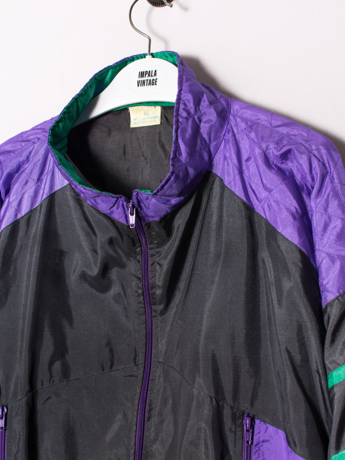 Grey Retro Shell Jacket | – Impala Vintage