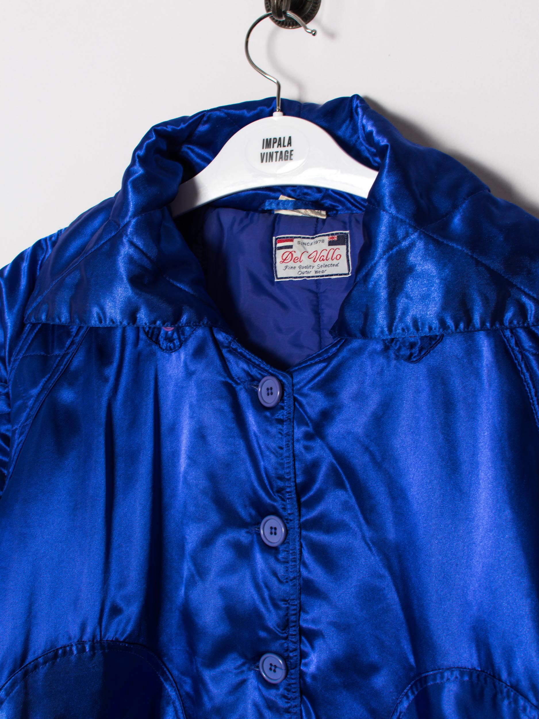 Del Vallo Blue Shell Heavy Jacket | – Impala Vintage