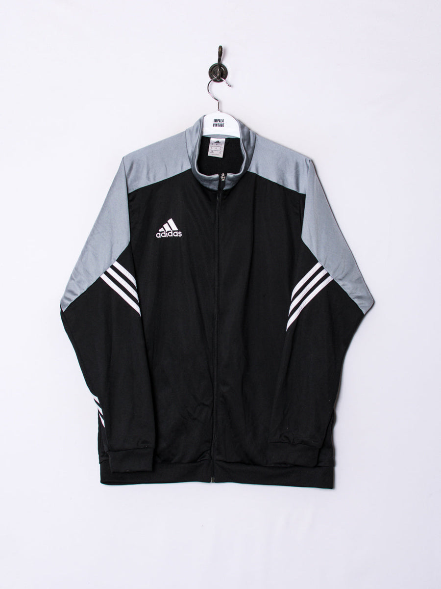 Adidas Black & Grey Track Jacket | – Impala Vintage