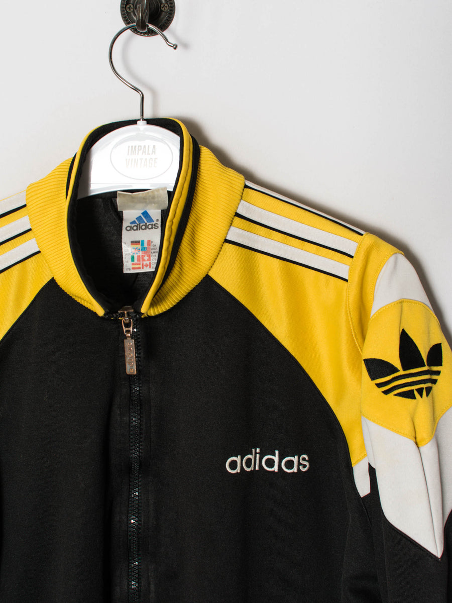 Adidas Originals Black & Yellow Track Jacket | – Impala Vintage