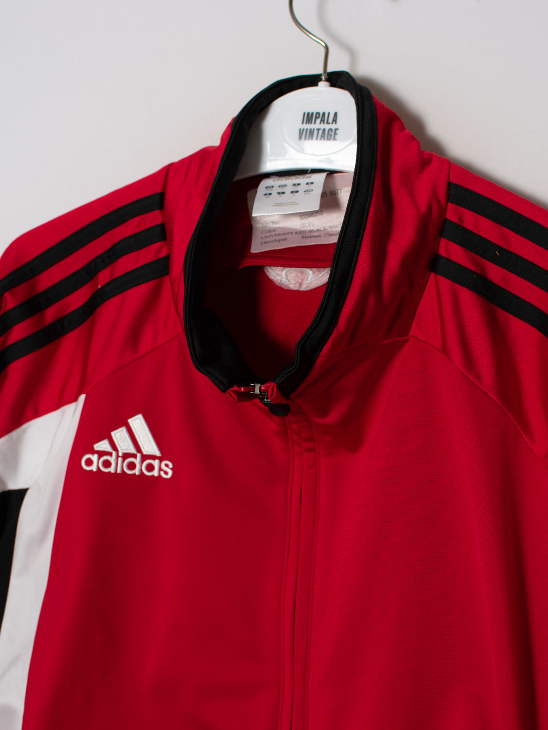 Adidas Red Track Jacket | – Impala Vintage