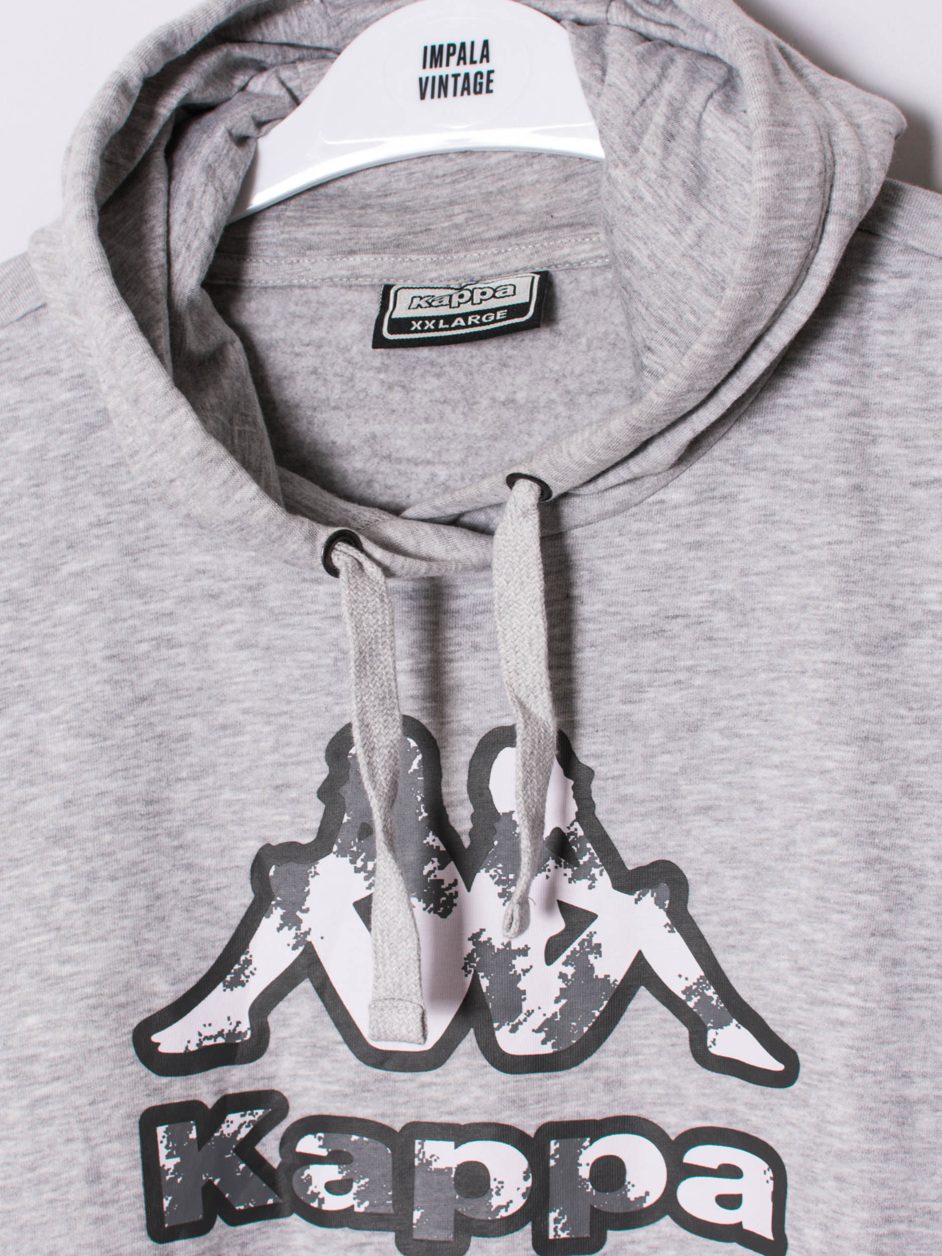 Kappa Grey Hoodie | – Impala Vintage